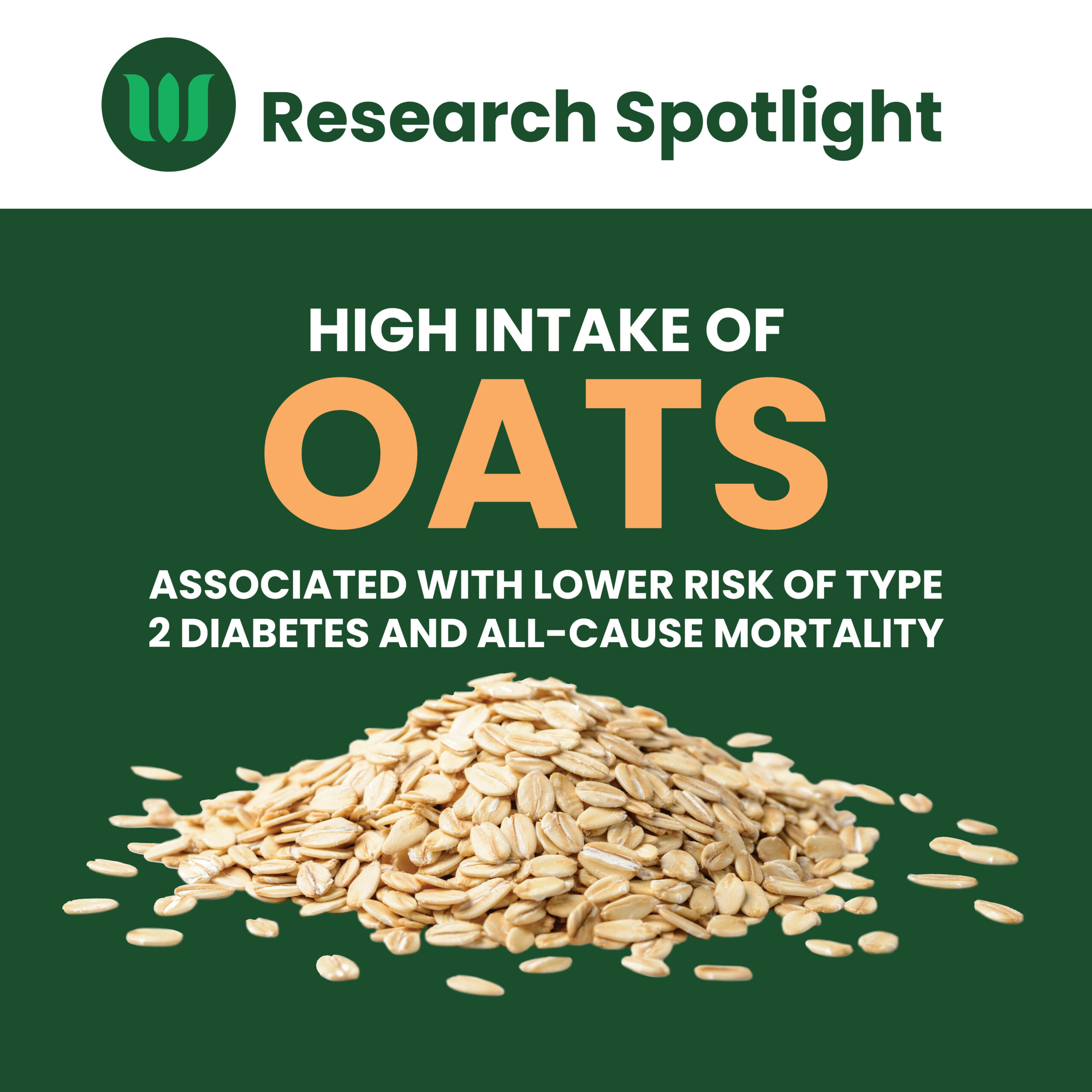 Oat Intake Reduces Type 2 Diabetes Risk & Mortality